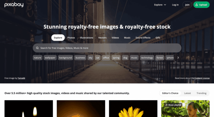 Les meilleurs sites d'images libres de droit