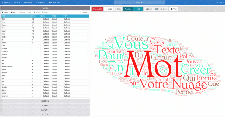 Les 8 meilleurs outils pour créer des nuages de mots - À la SEOupe