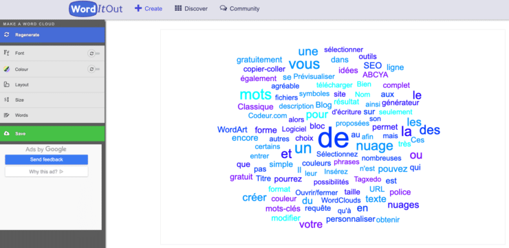 Les 8 meilleurs outils pour créer des nuages de mots - À la SEOupe