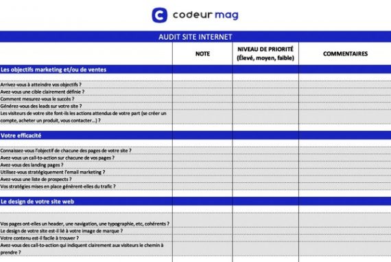4 étapes pour réussir l’audit de votre site web [Modèle gratuit à ...