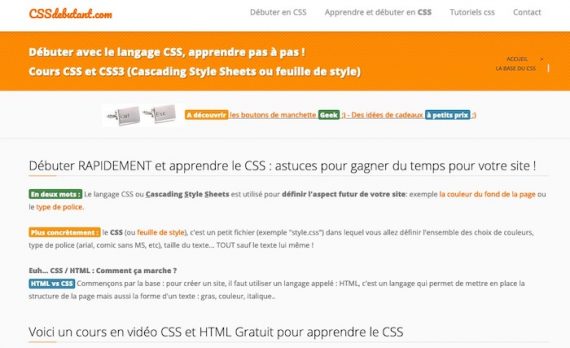 10+ sites pour apprendre le CSS gratuitement