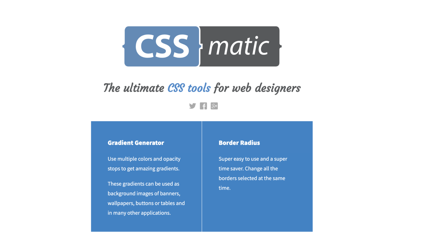 10 générateurs de CSS pour vous aider à customiser votre site