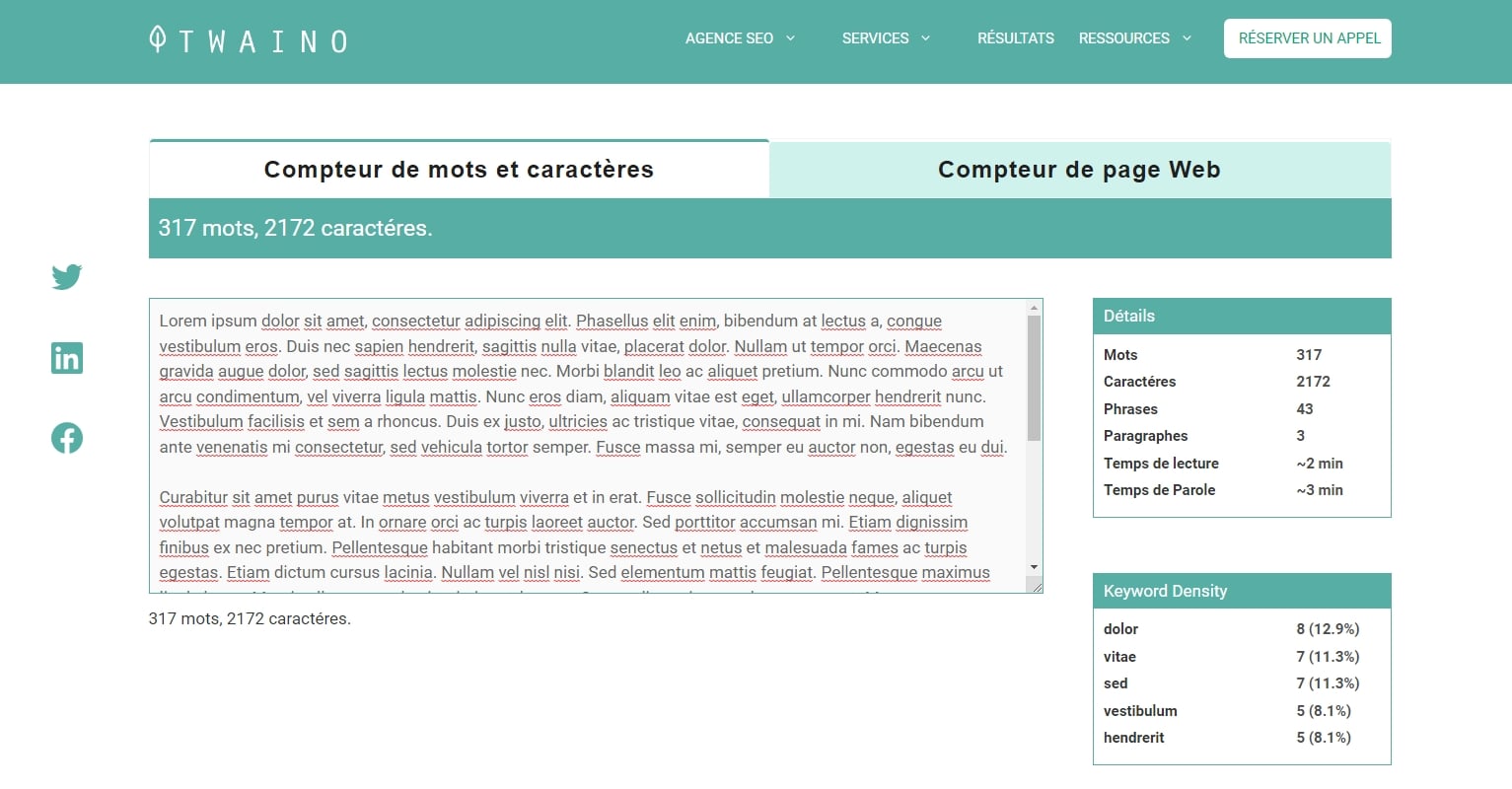 12 compteurs de mots pratiques à connaître - À la SEOupe