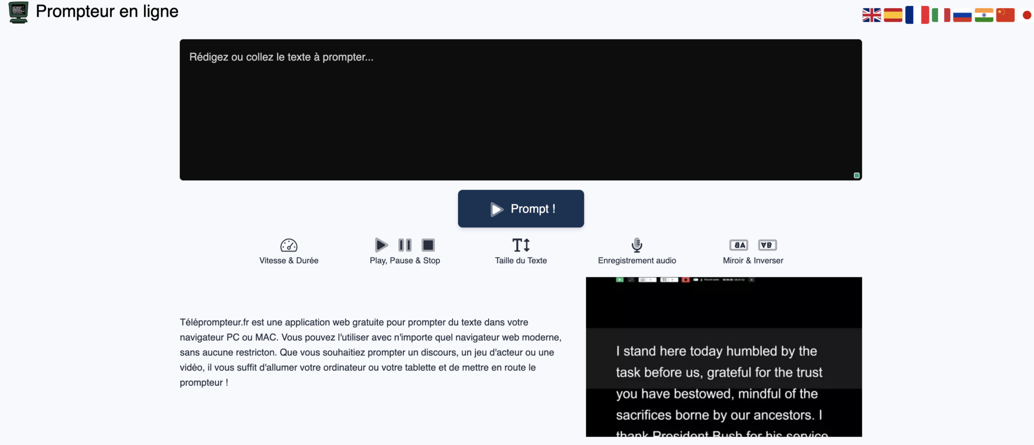 Les 10 meilleurs prompteurs en ligne