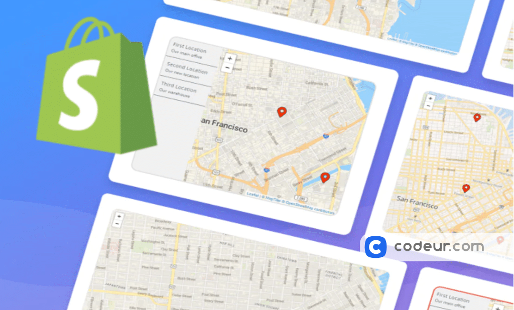 20 modules de store locator Shopify