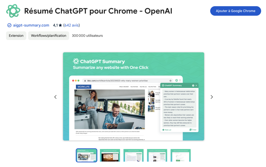 Les meilleures extensions Chrome qui intègrent ChatGPT