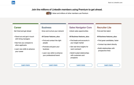 LinkedIn Premium : les prix, avantages et fonctionnalités de chaque abonnement - Codeur Blog