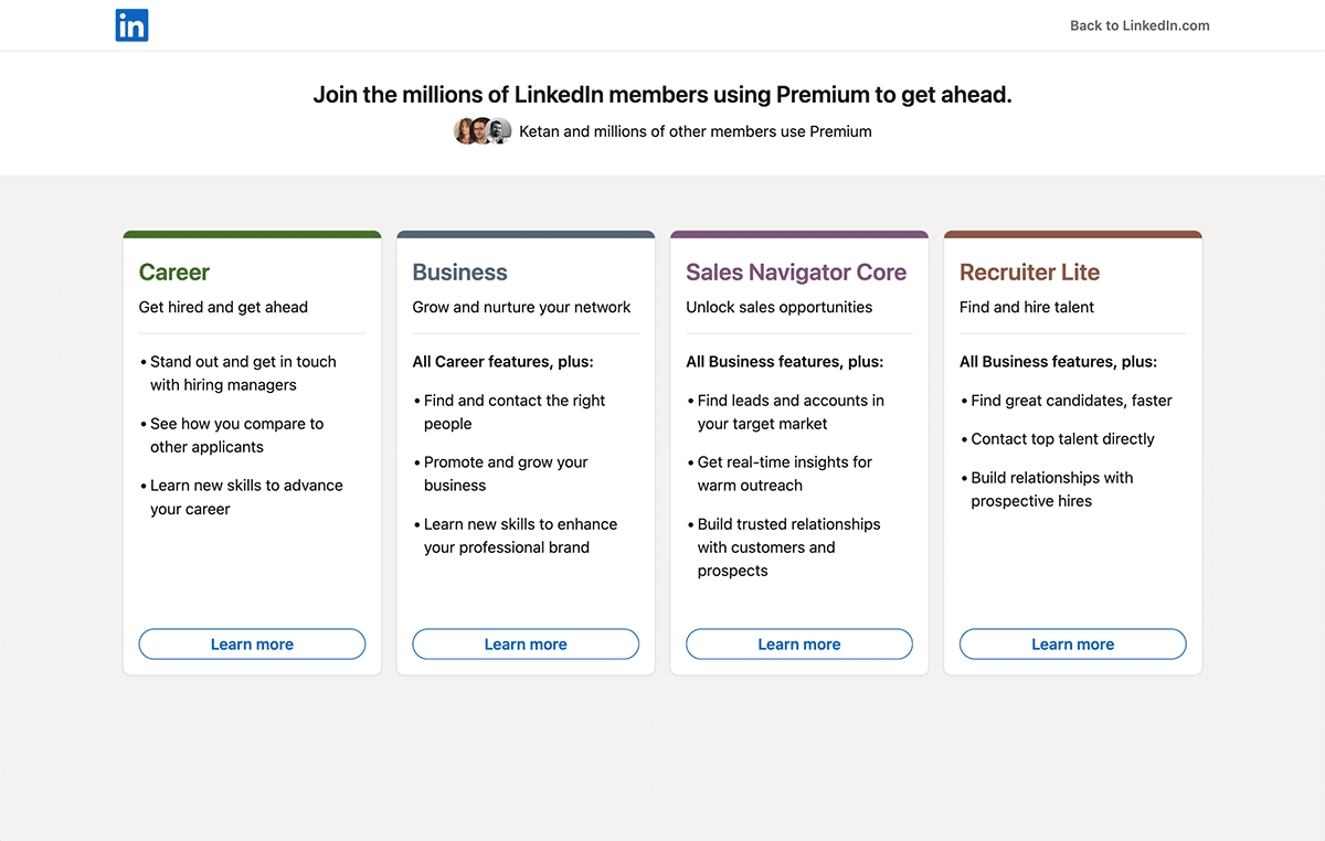 LinkedIn Premium : les prix, avantages et fonctionnalités de chaque abonnement - Codeur Blog