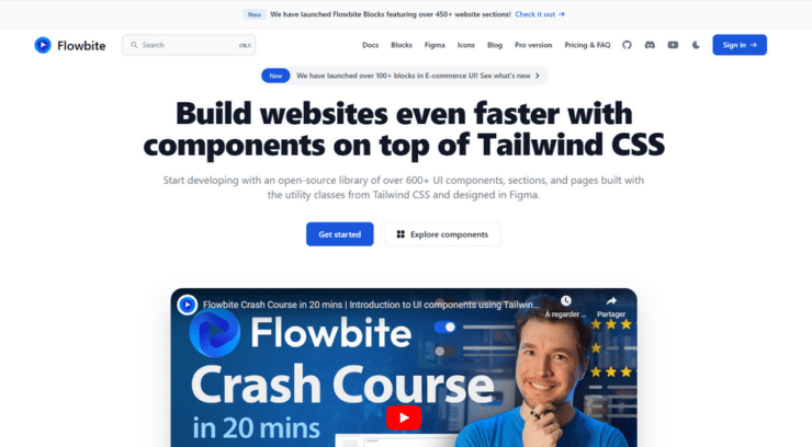 Les meilleures librairies de composants Tailwind