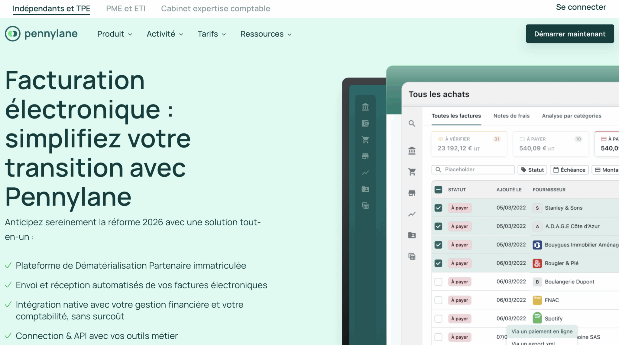 Les meilleurs logiciels de facturation électronique en 2026