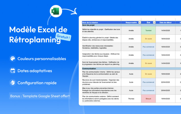 Comment faire un rétroplanning ? [Modèle Excel à télécharger]